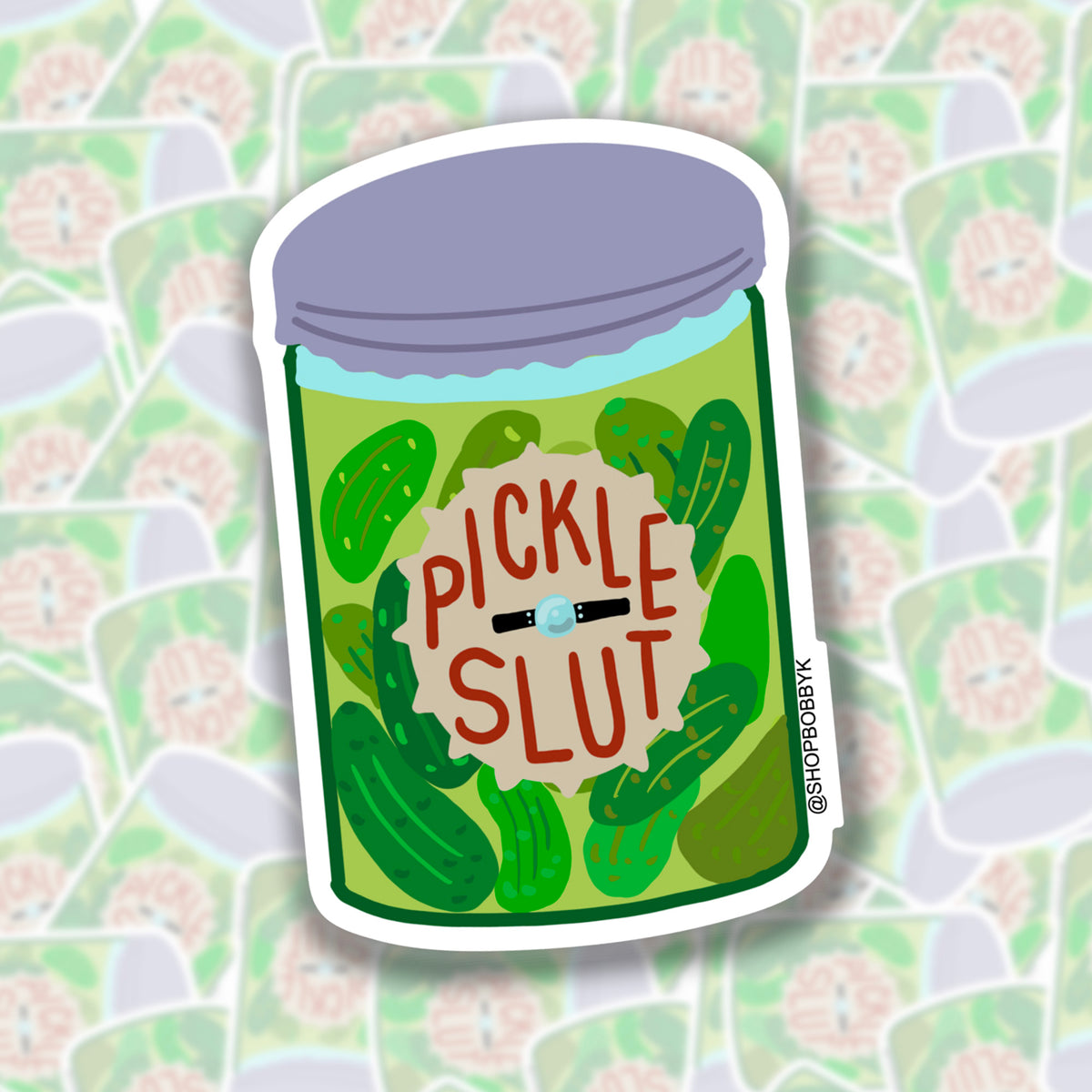 Pickle Slut Skull Sticker – BOBBYK