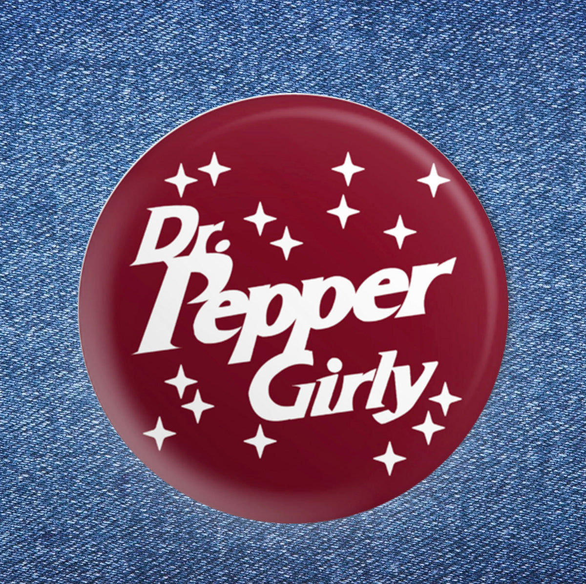 Dr. Pepper Girly Button (1.50") – BOBBYK