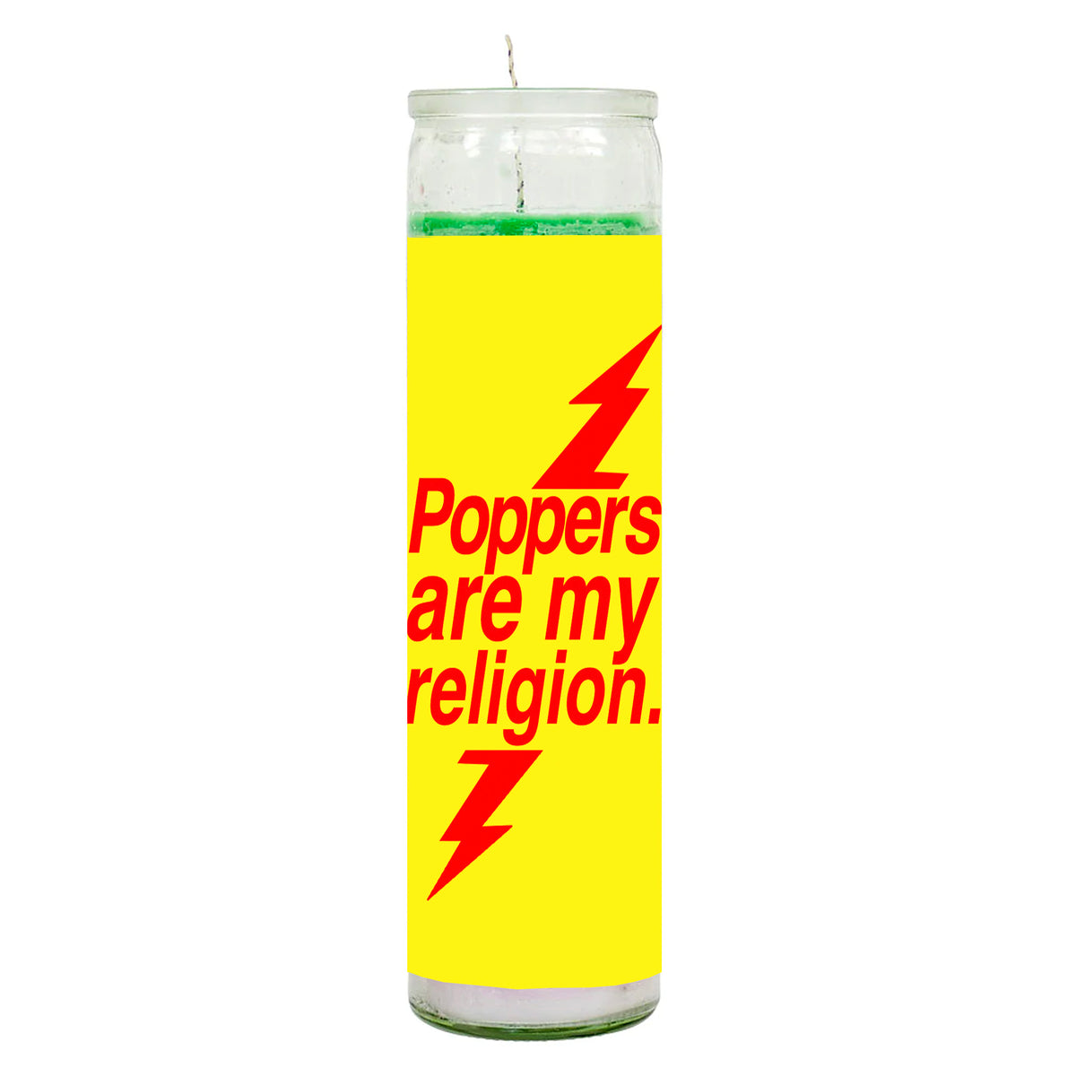 Poppers Are My Religion Rainbow Candle – BOBBYK