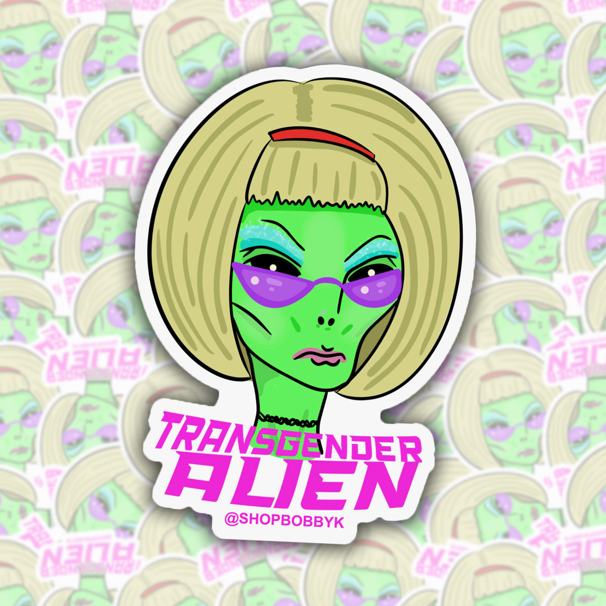 Transgender Alien Sticker – BOBBYK
